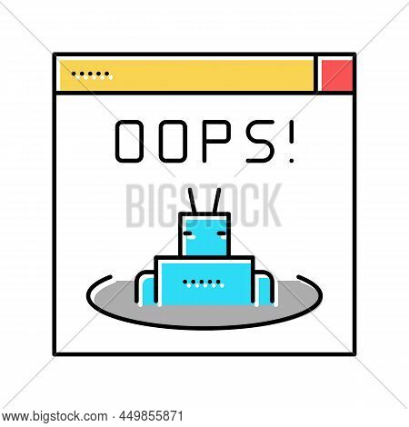 Oops Web Error Color Vector & Photo (Free Trial) | Bigstock