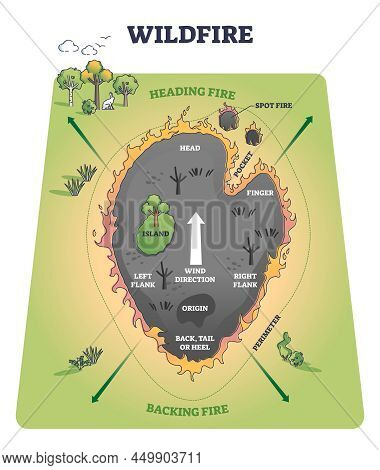 Wildfire Structure Vector & Photo (Free Trial) | Bigstock