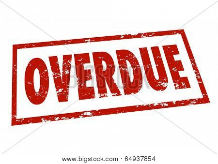 Overdue Word Red Stamp Image & Photo (Free Trial) | Bigstock