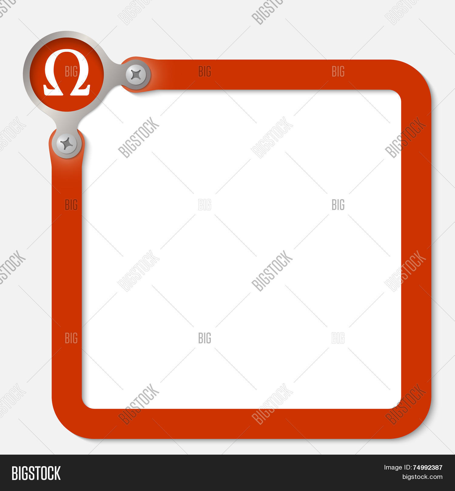 Red Frame Any Text Vector & Photo (Free Trial) | Bigstock