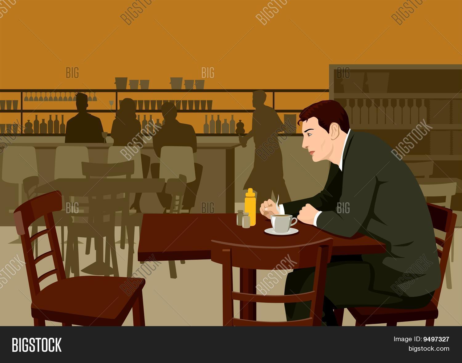Waiting Cafe Vector & Photo (Free Trial) | Bigstock