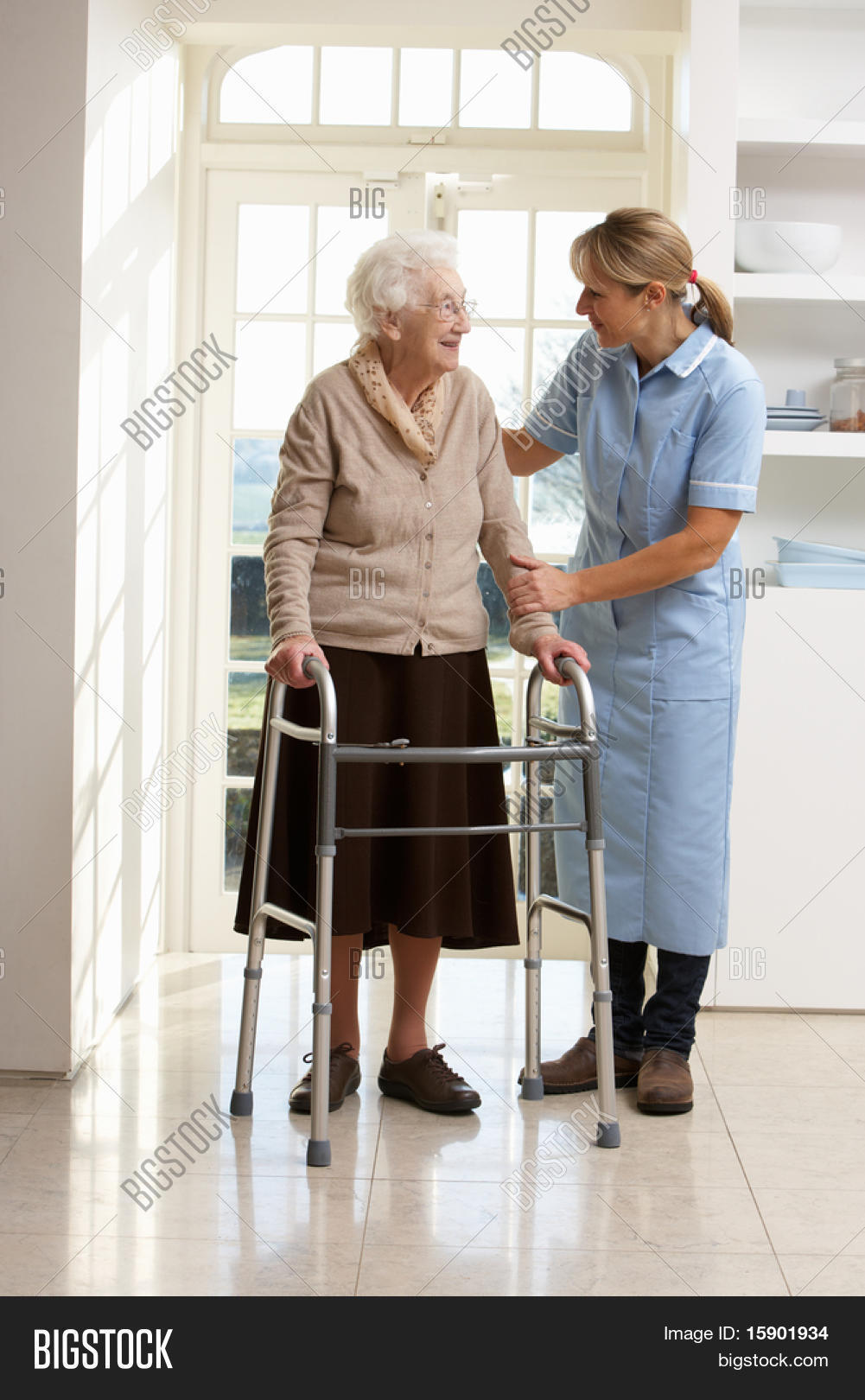 Carer Helping Elderly Image & Photo (Free Trial) | Bigstock