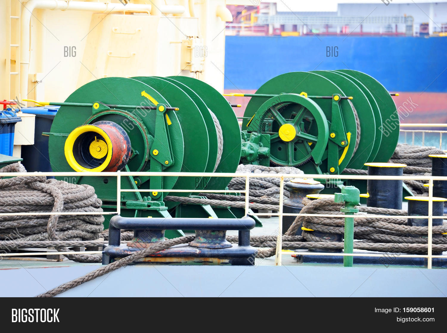 Mooring Winch Hawser Image & Photo (Free Trial) | Bigstock