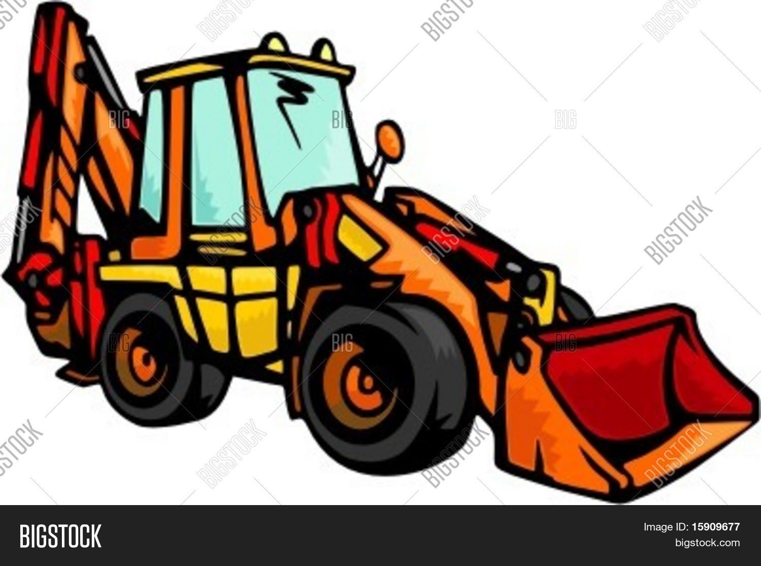 Backhoe Loader.Vector Vector & Photo (Free Trial) | Bigstock