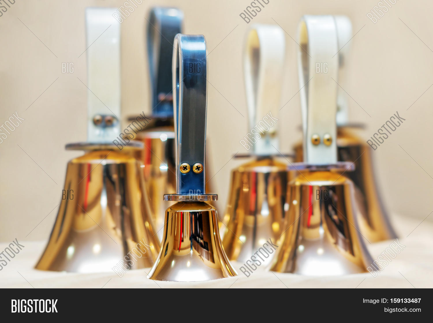 Golden Handbells Ready Image & Photo (Free Trial) | Bigstock
