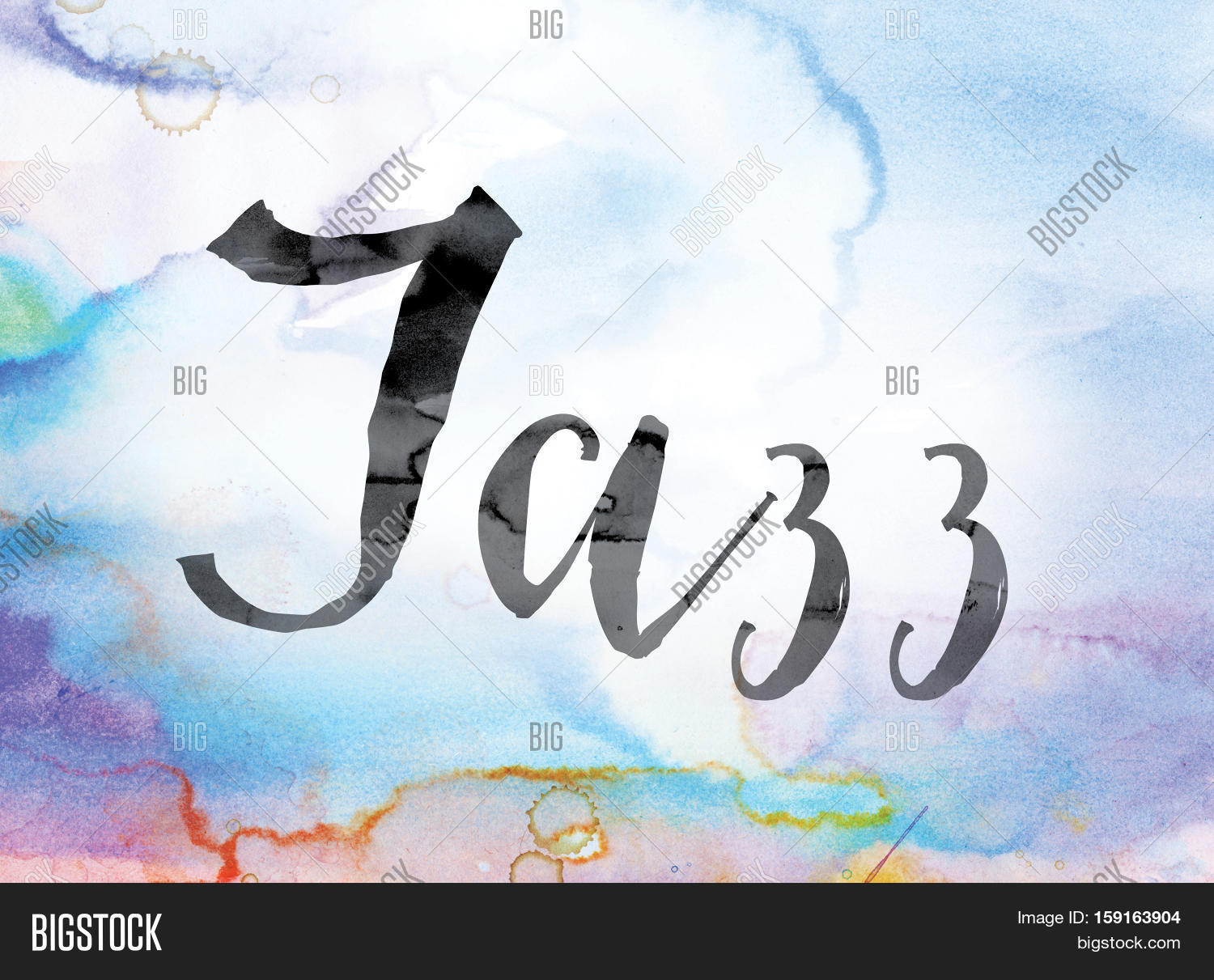 Word "Jazz" Painted Image & Photo (Free Trial) | Bigstock