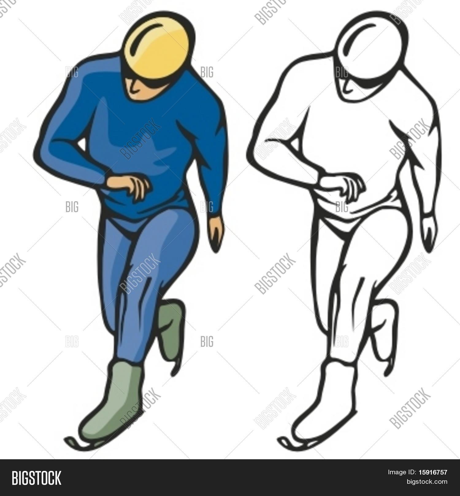Speed Skating. Vector Vector & Photo (Free Trial) | Bigstock