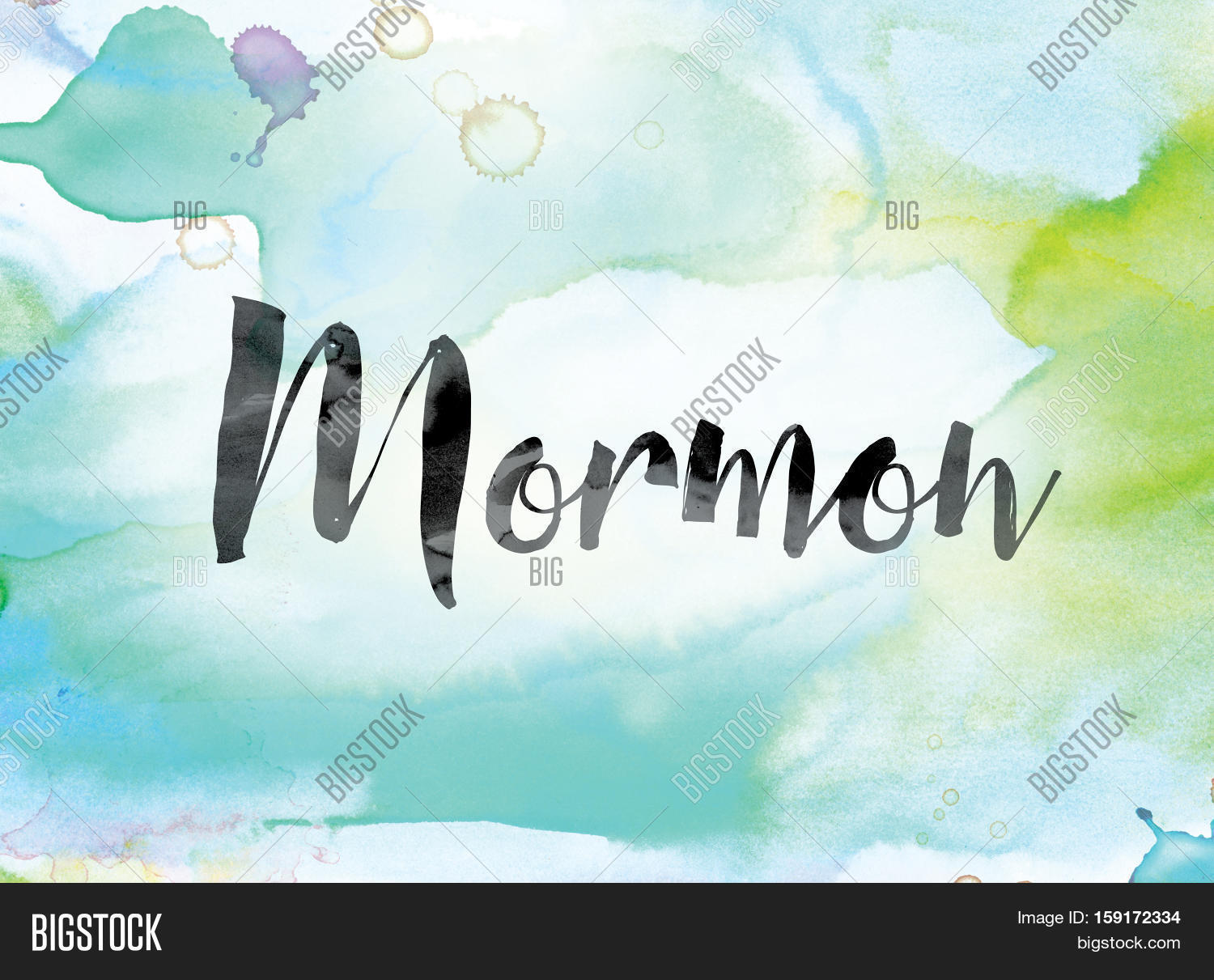 Word "Mormon" Painted Image & Photo (Free Trial) | Bigstock