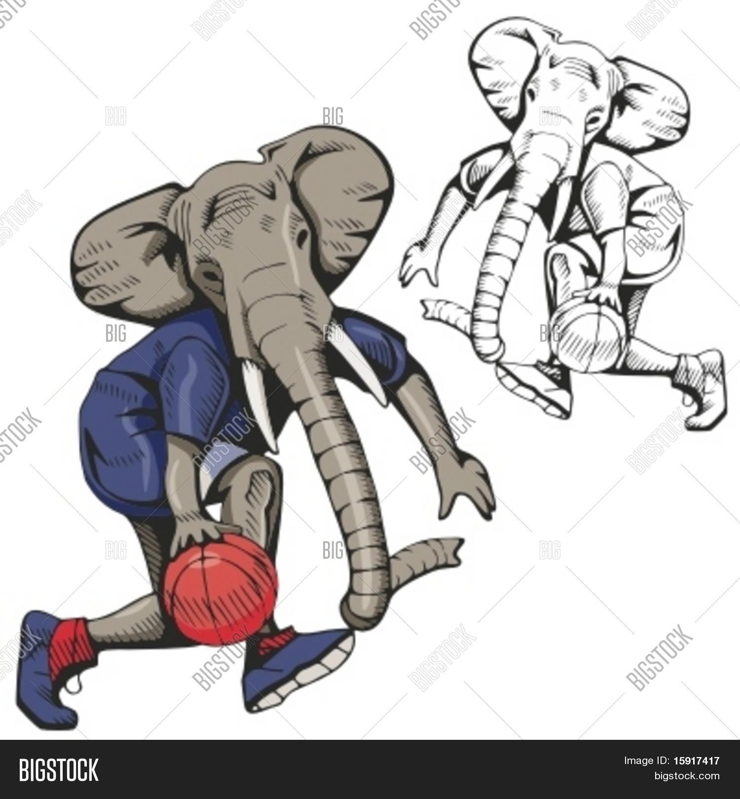 Elephant Basketball Vector & Photo (Free Trial) | Bigstock