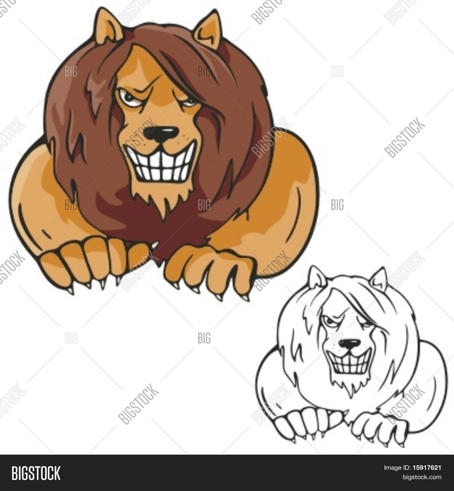Lion Mascot Sport Vector & Photo (Free Trial) | Bigstock