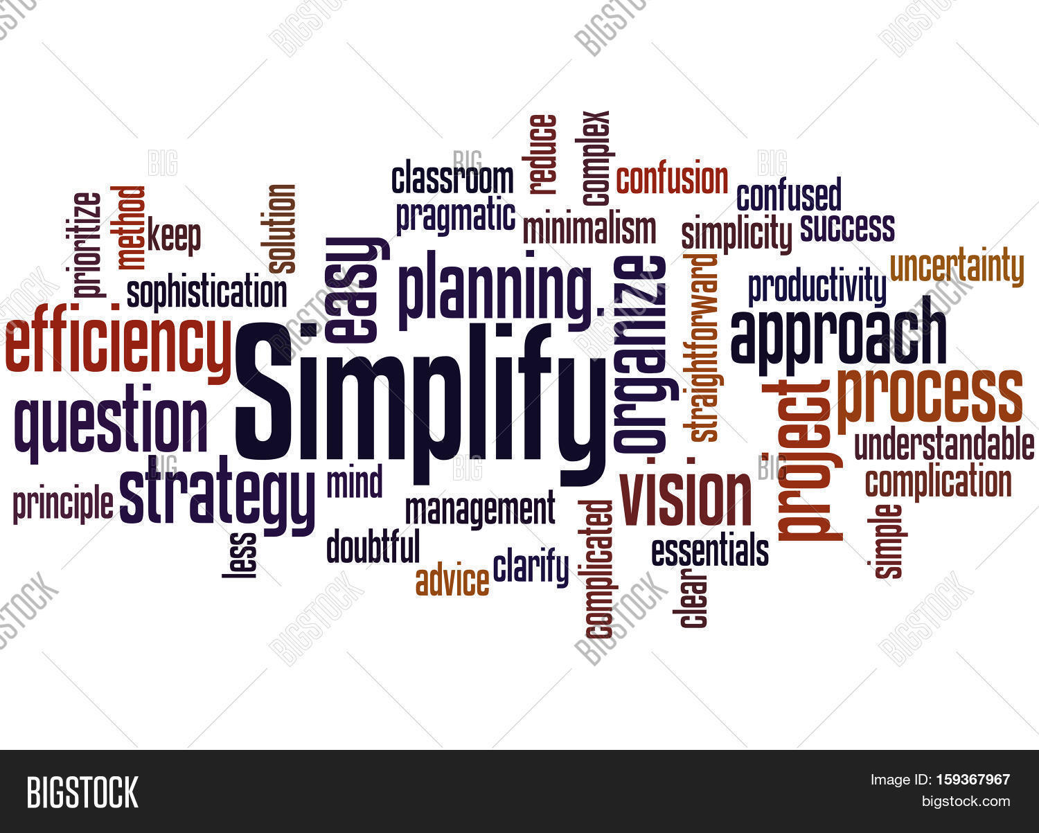 Simplify, Word Cloud Image & Photo (Free Trial) | Bigstock