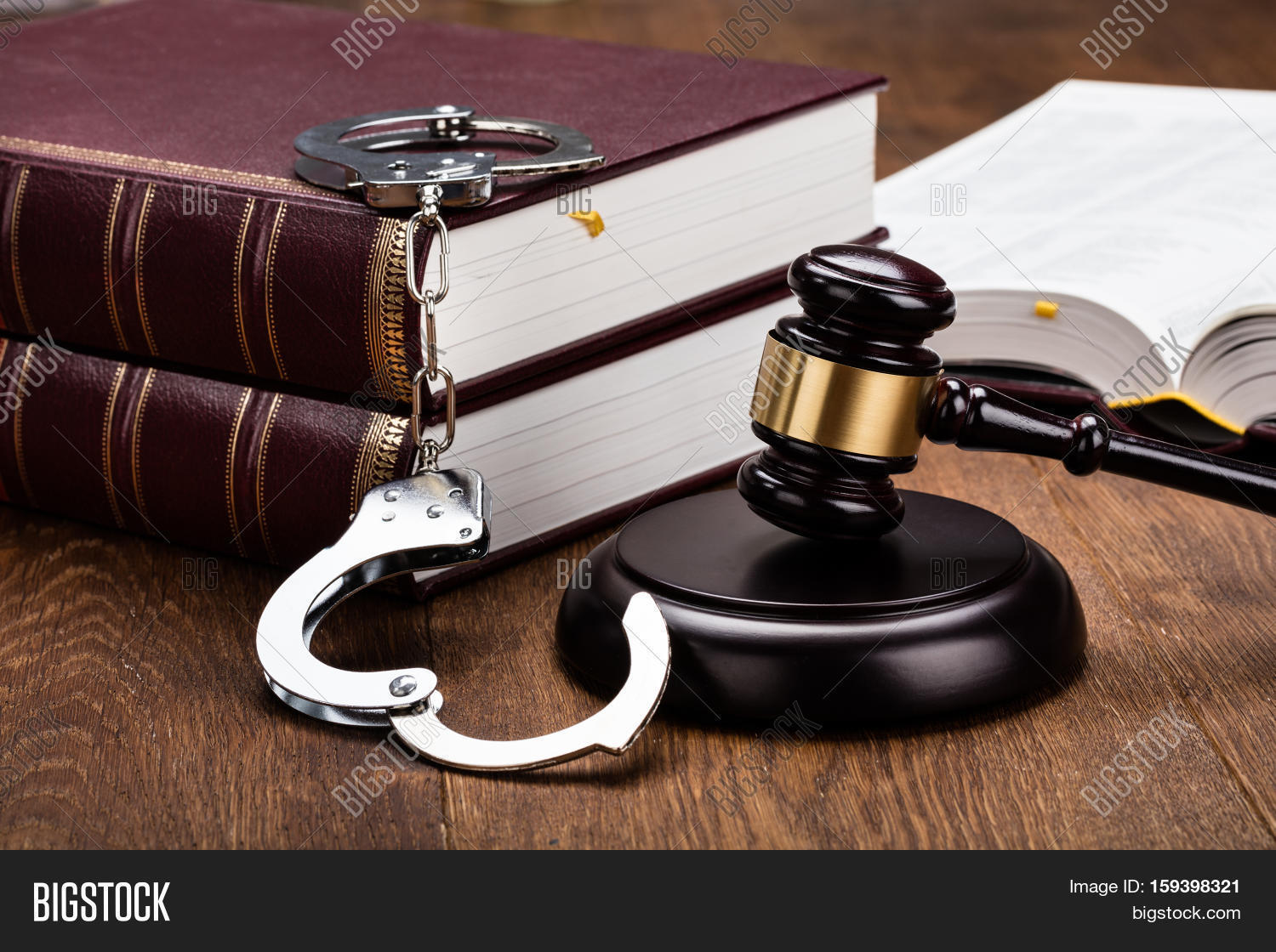 Gavel Handcuffs Red Image & Photo (Free Trial) | Bigstock