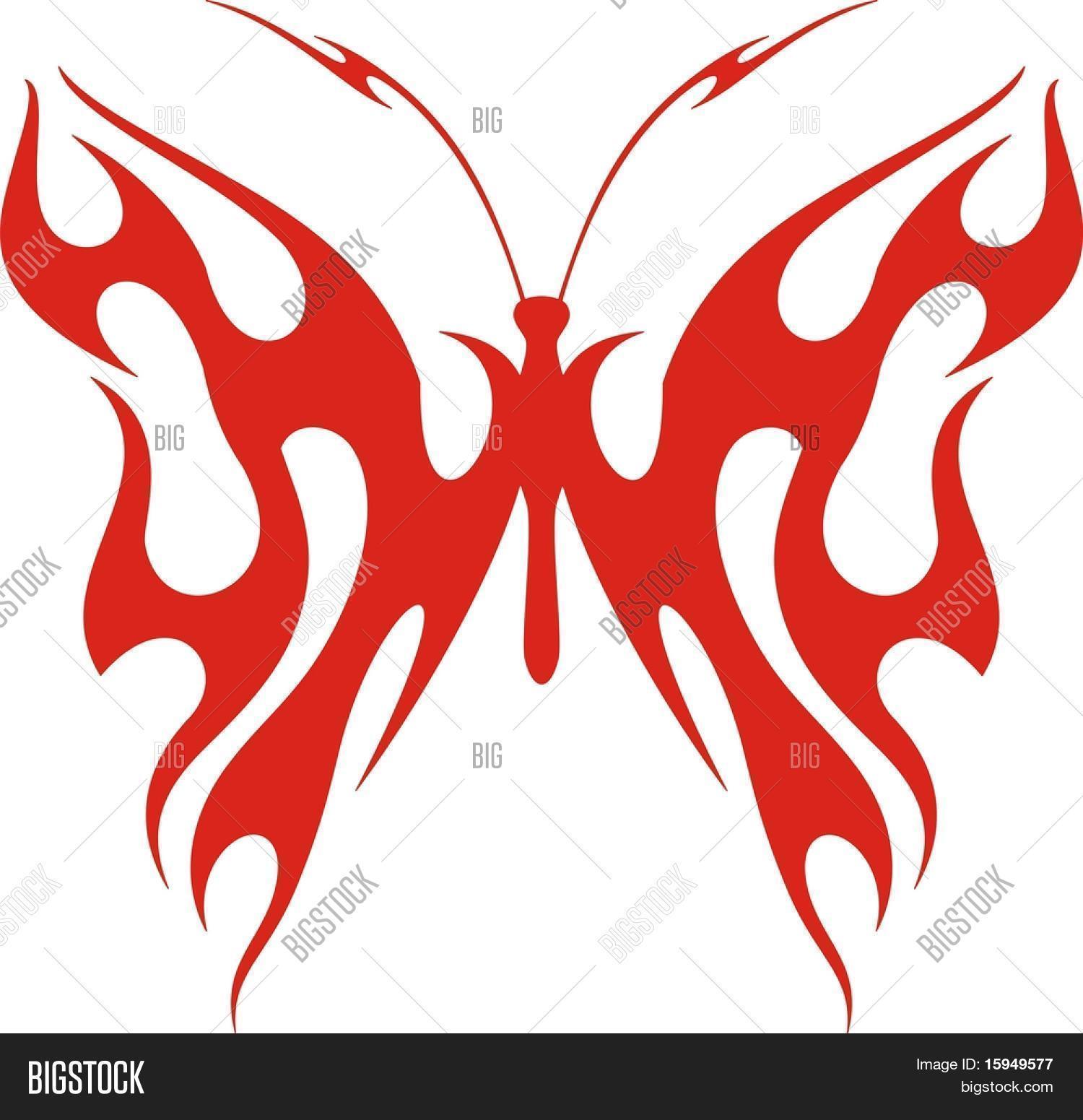 Flaming Butterfly Vector & Photo (Free Trial) | Bigstock