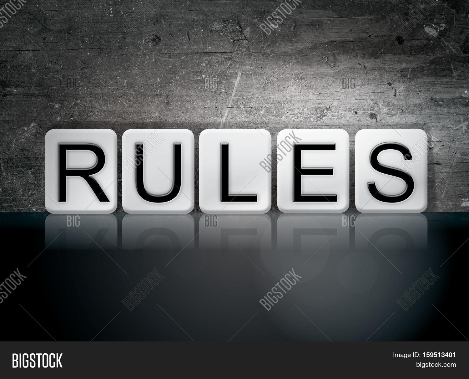 Rules Tiled Letters Image & Photo (Free Trial) | Bigstock