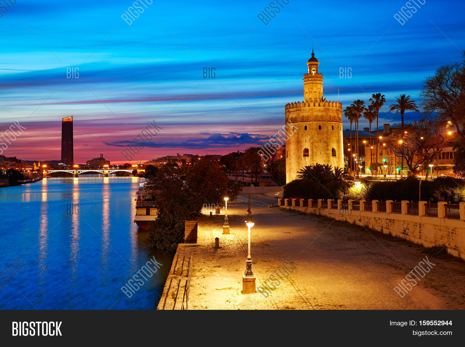 Seville Sunset Skyline Image & Photo (Free Trial) | Bigstock