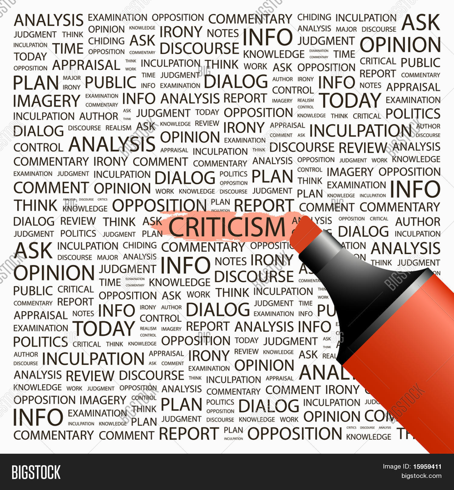 CRITICISM. Vector & Photo (Free Trial) | Bigstock