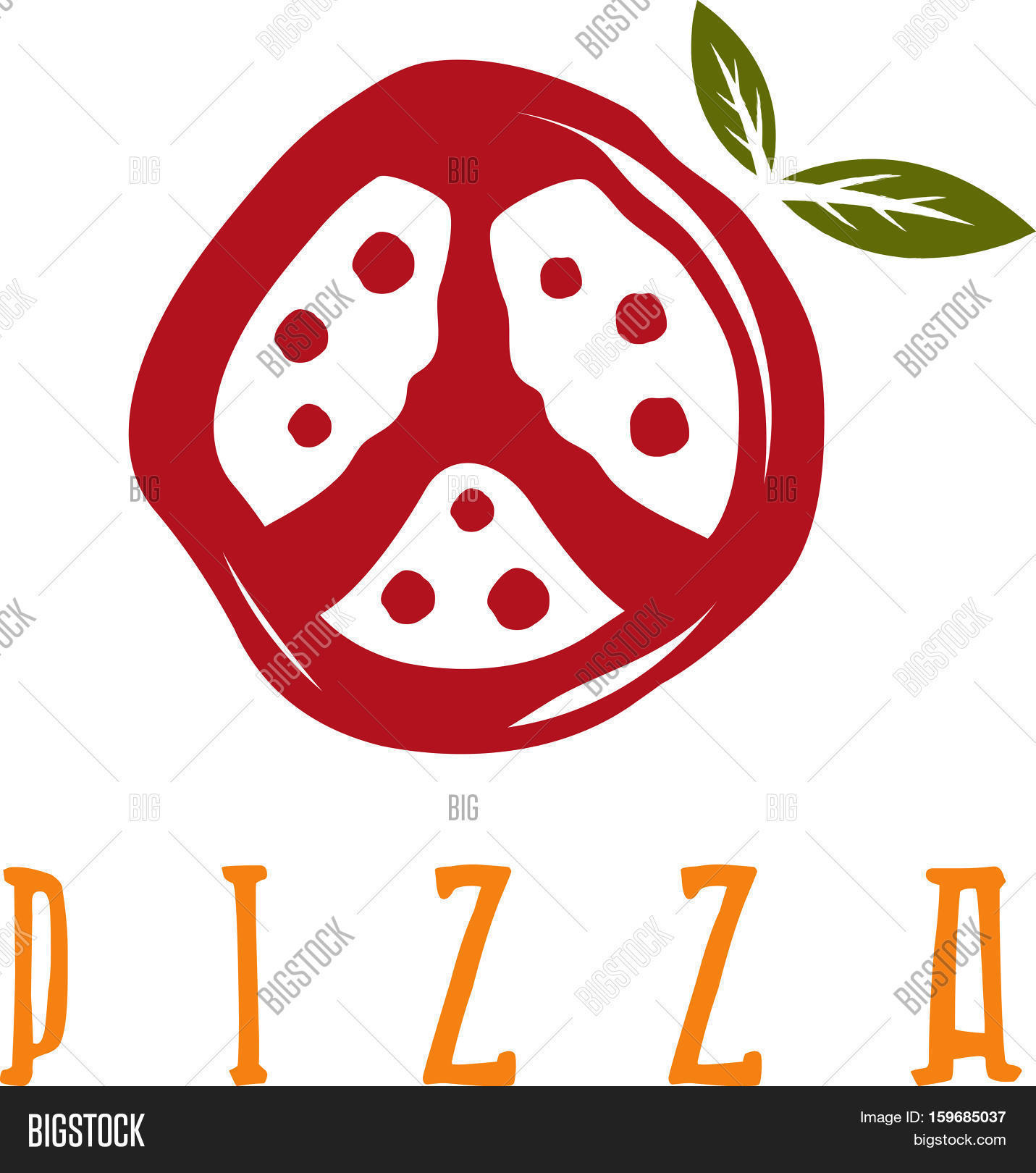 Pizza Peace Symbol Vector & Photo (Free Trial) | Bigstock