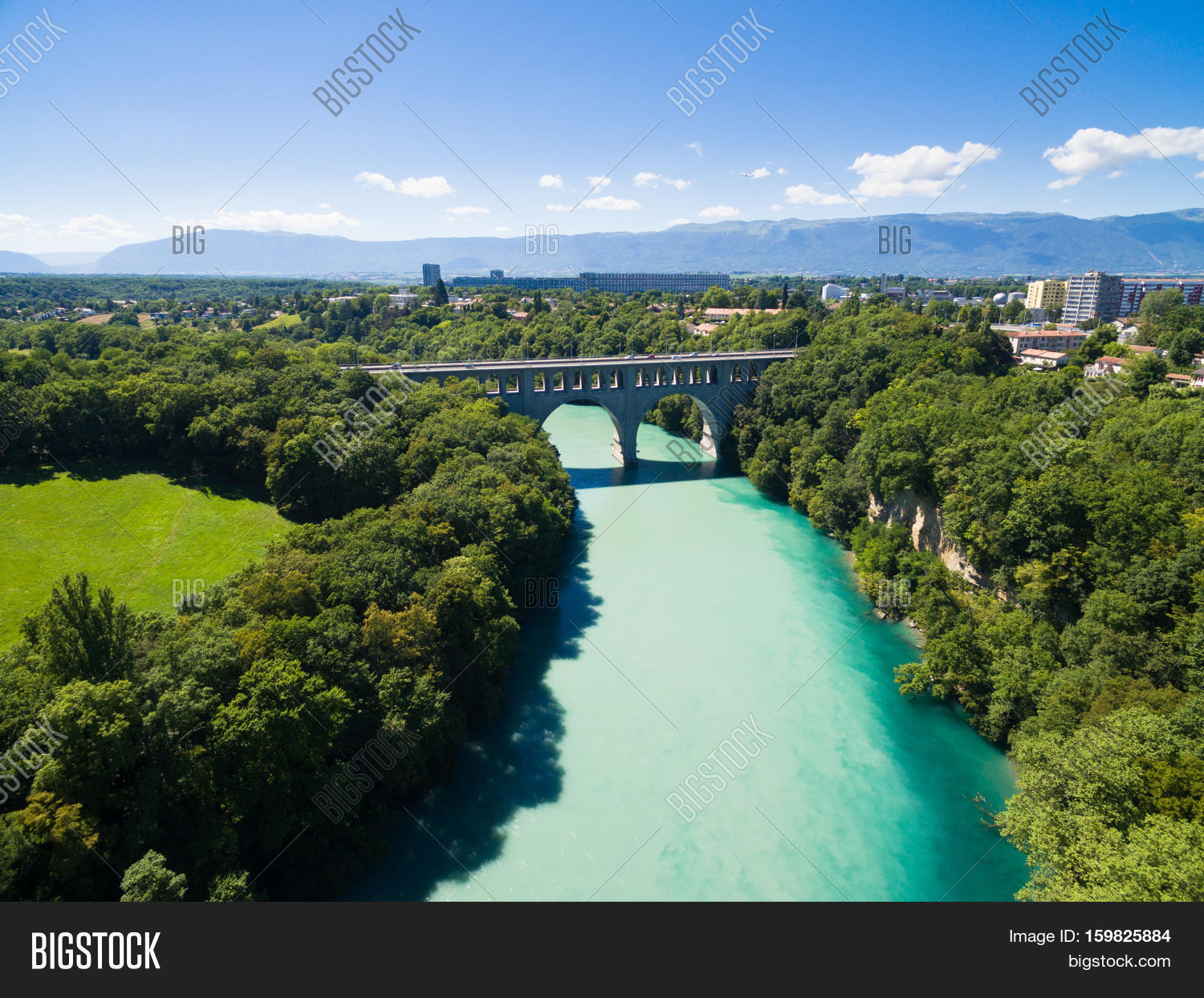 Aerial View Arve Rhone Image & Photo (Free Trial) | Bigstock