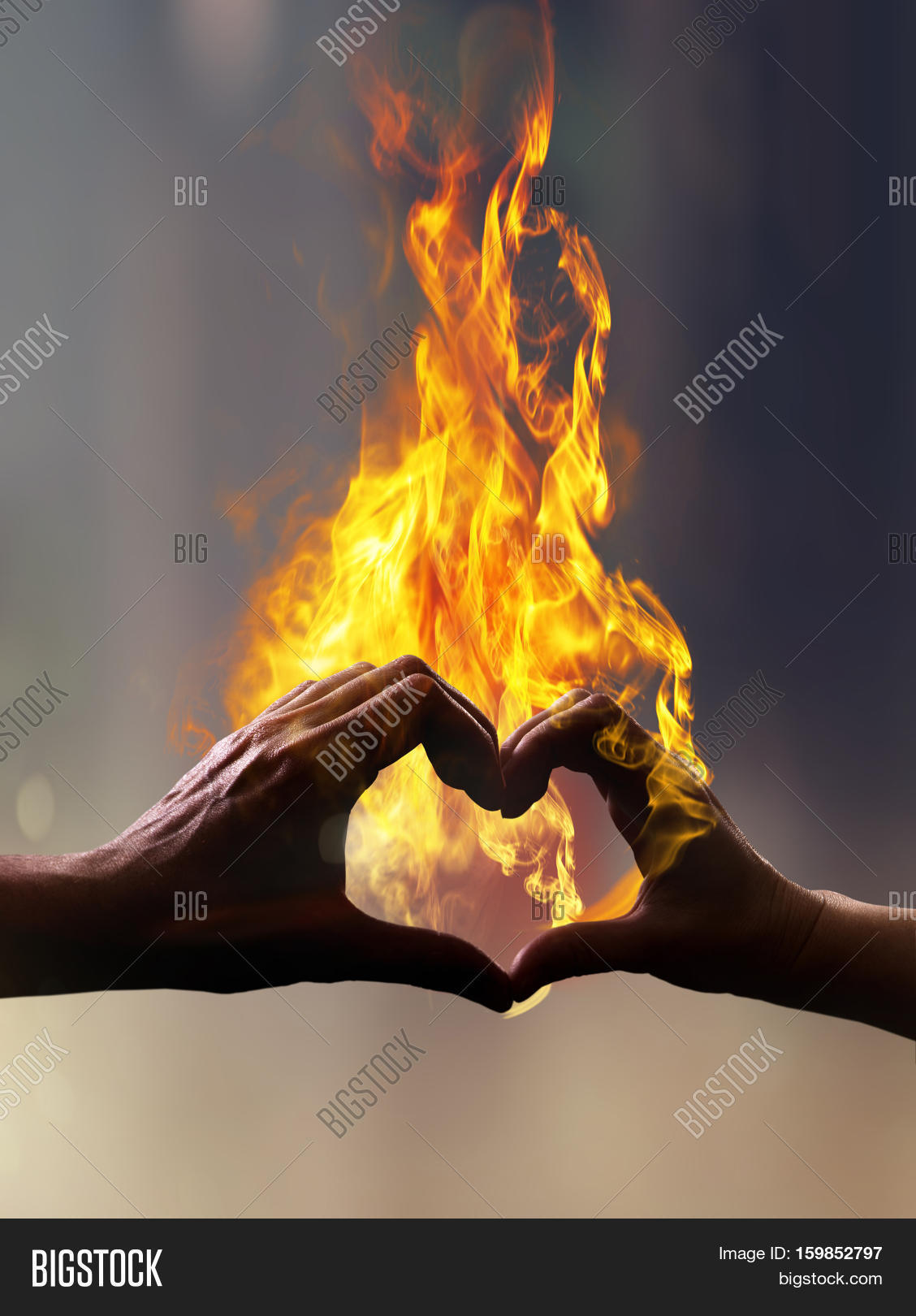 Silhouette Hands Fire Image & Photo (Free Trial) | Bigstock