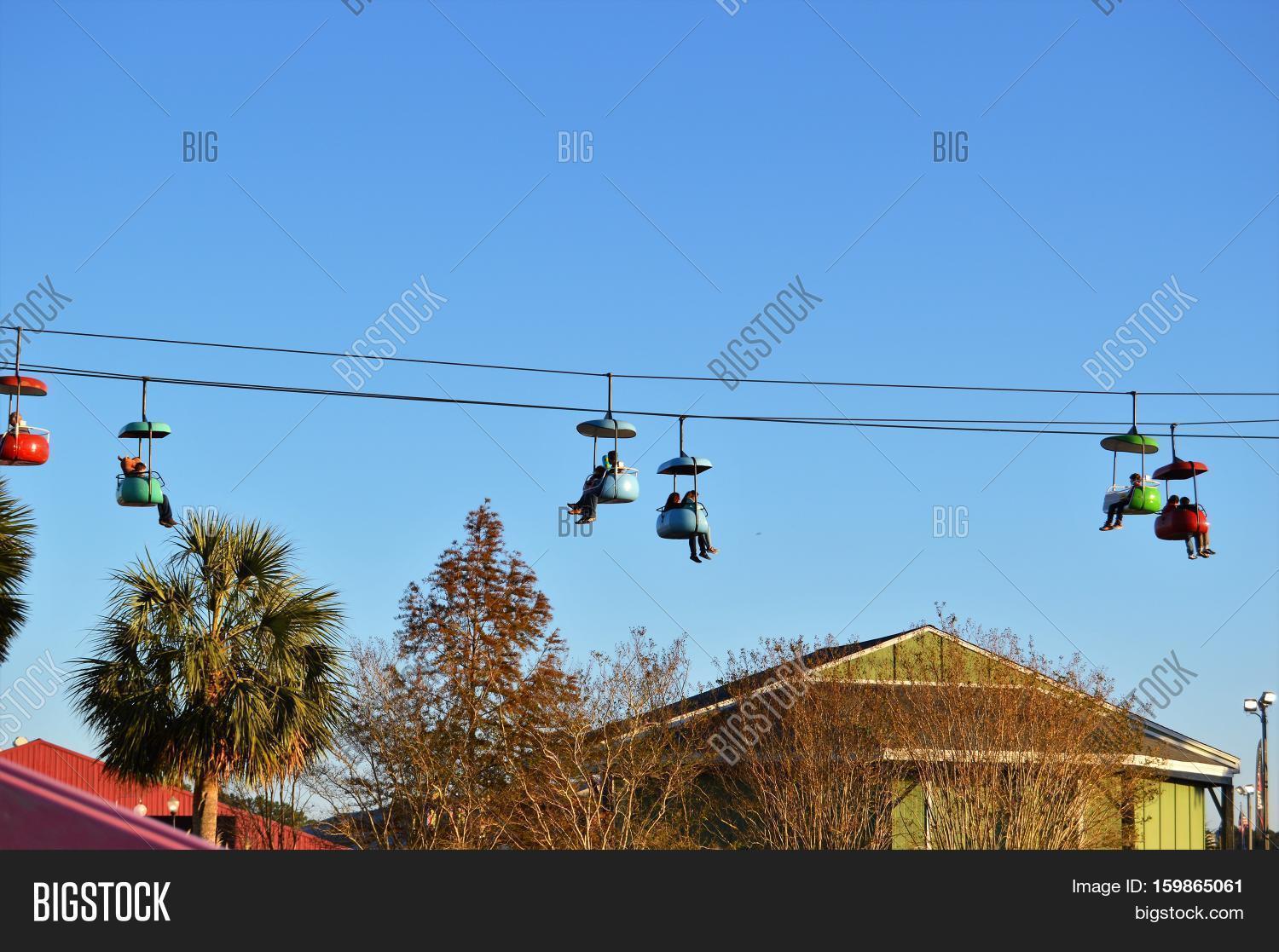 Sky Ride Carnival Fair Image & Photo (Free Trial) | Bigstock