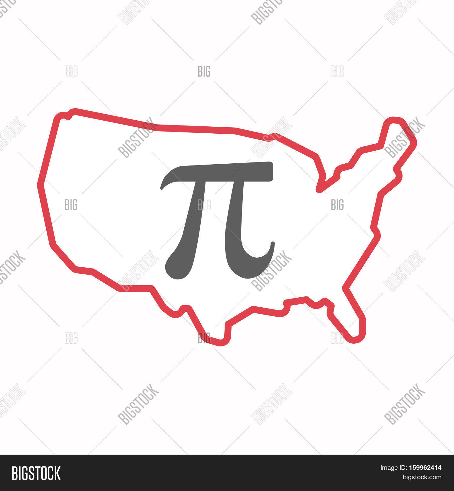 Isolated Map Usa Vector & Photo (Free Trial) | Bigstock