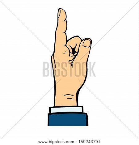 Hand Pointing Sign Vector & Photo (Free Trial) | Bigstock