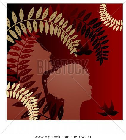 Fall Leaves Profile Vector & Photo (Free Trial) | Bigstock