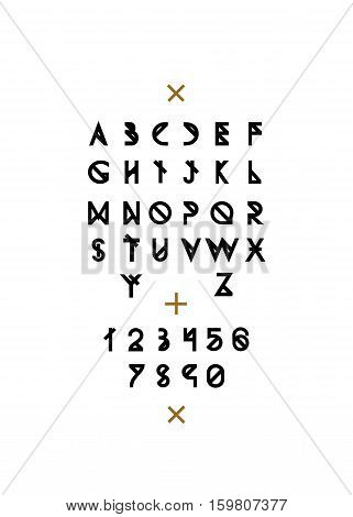 Black Line Letters On Vector & Photo (Free Trial) | Bigstock