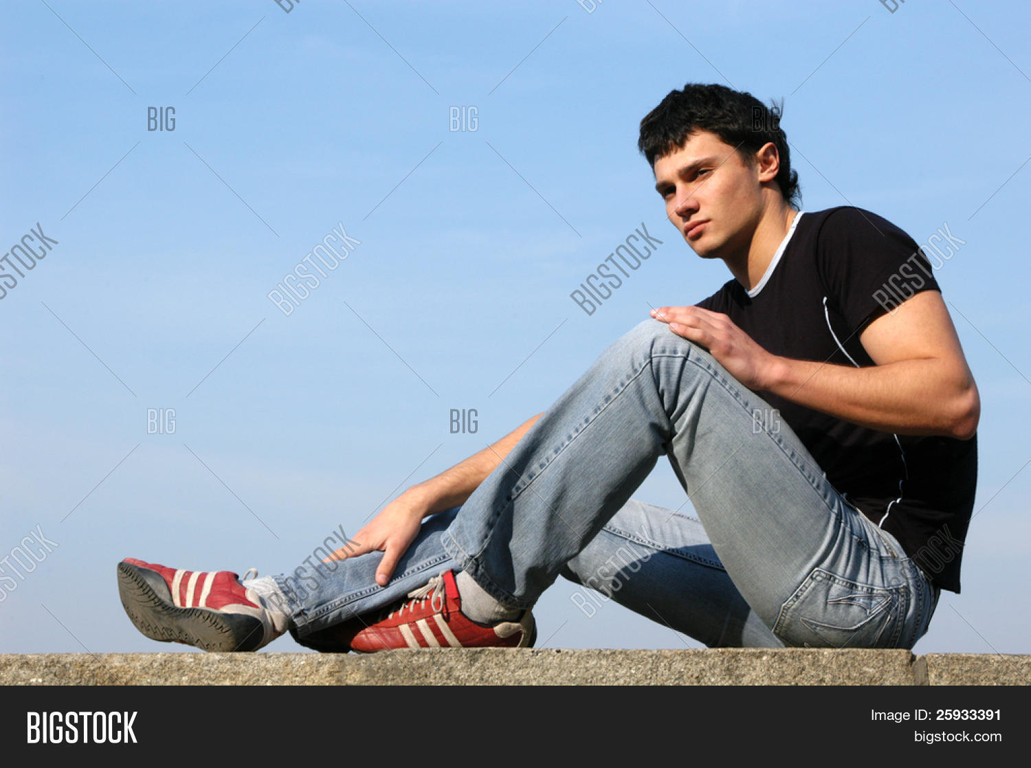 Sexy Young Man Sitting Image & Photo (Free Trial) | Bigstock