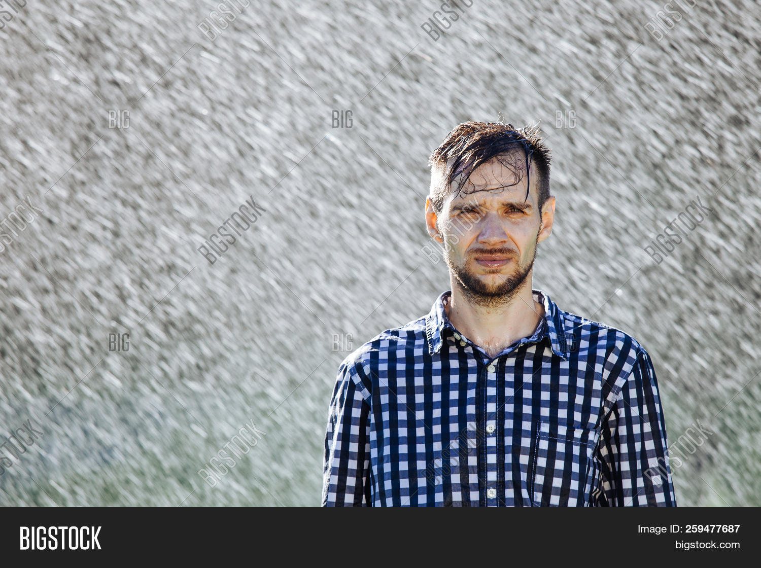 Man Wet Under Rain Image & Photo (Free Trial) | Bigstock