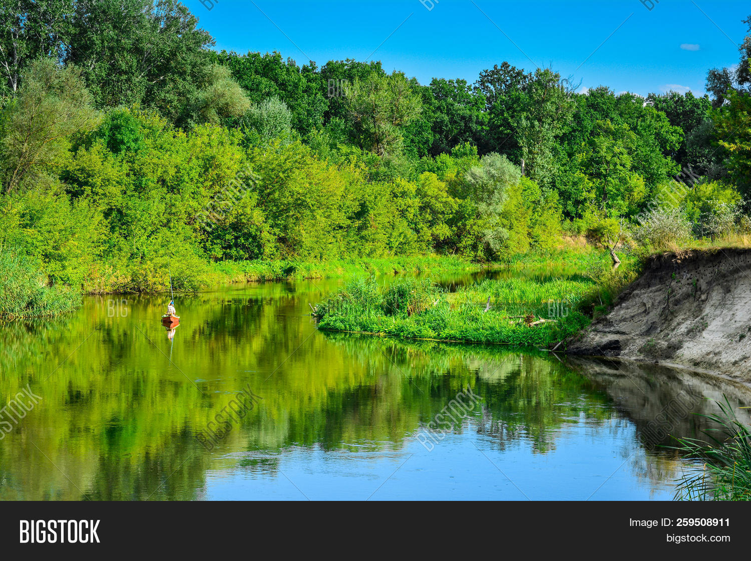 Solitude On River - Image & Photo (Free Trial) | Bigstock