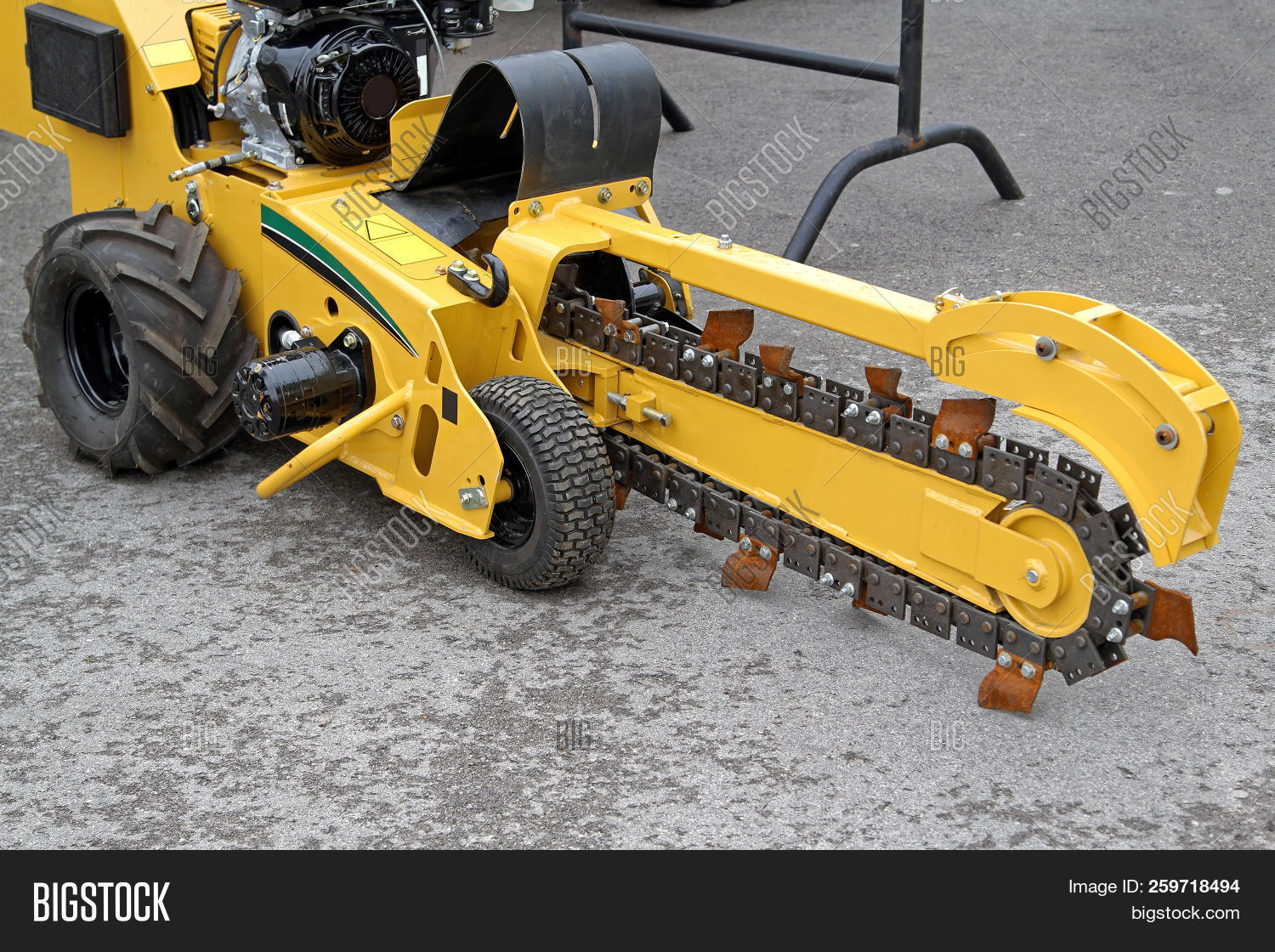 Chain Trencher Dig Image & Photo (Free Trial) | Bigstock