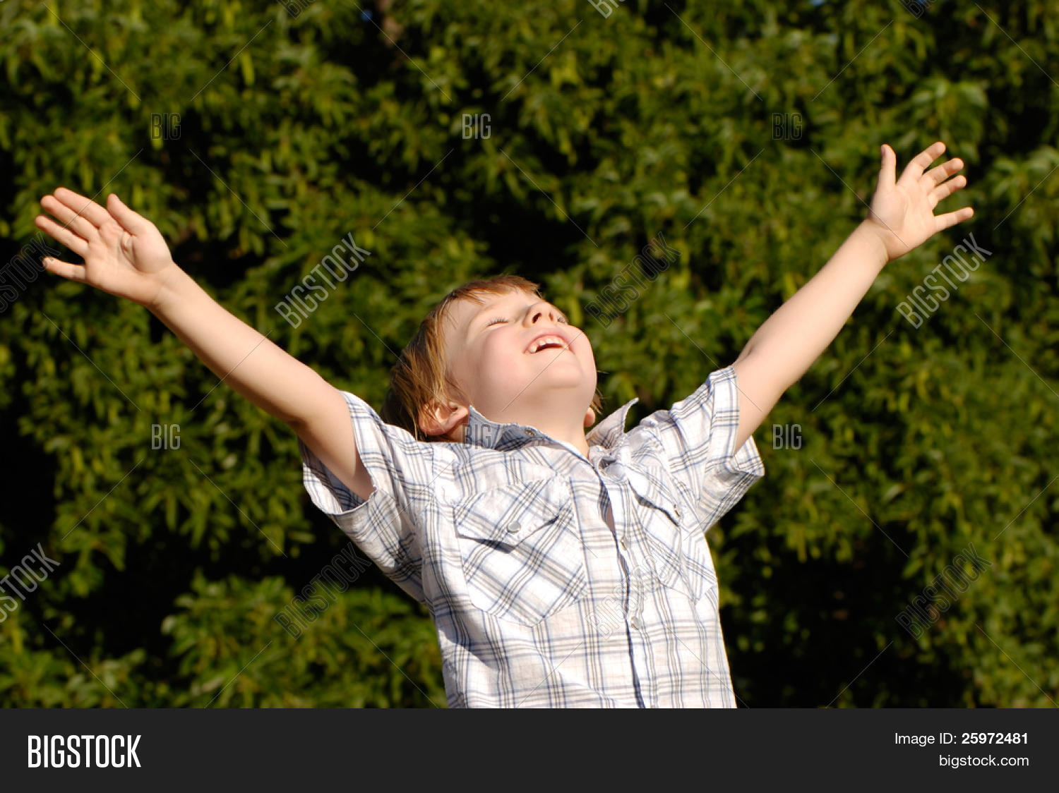 Boy Open Hands Lifted Image & Photo (Free Trial) | Bigstock
