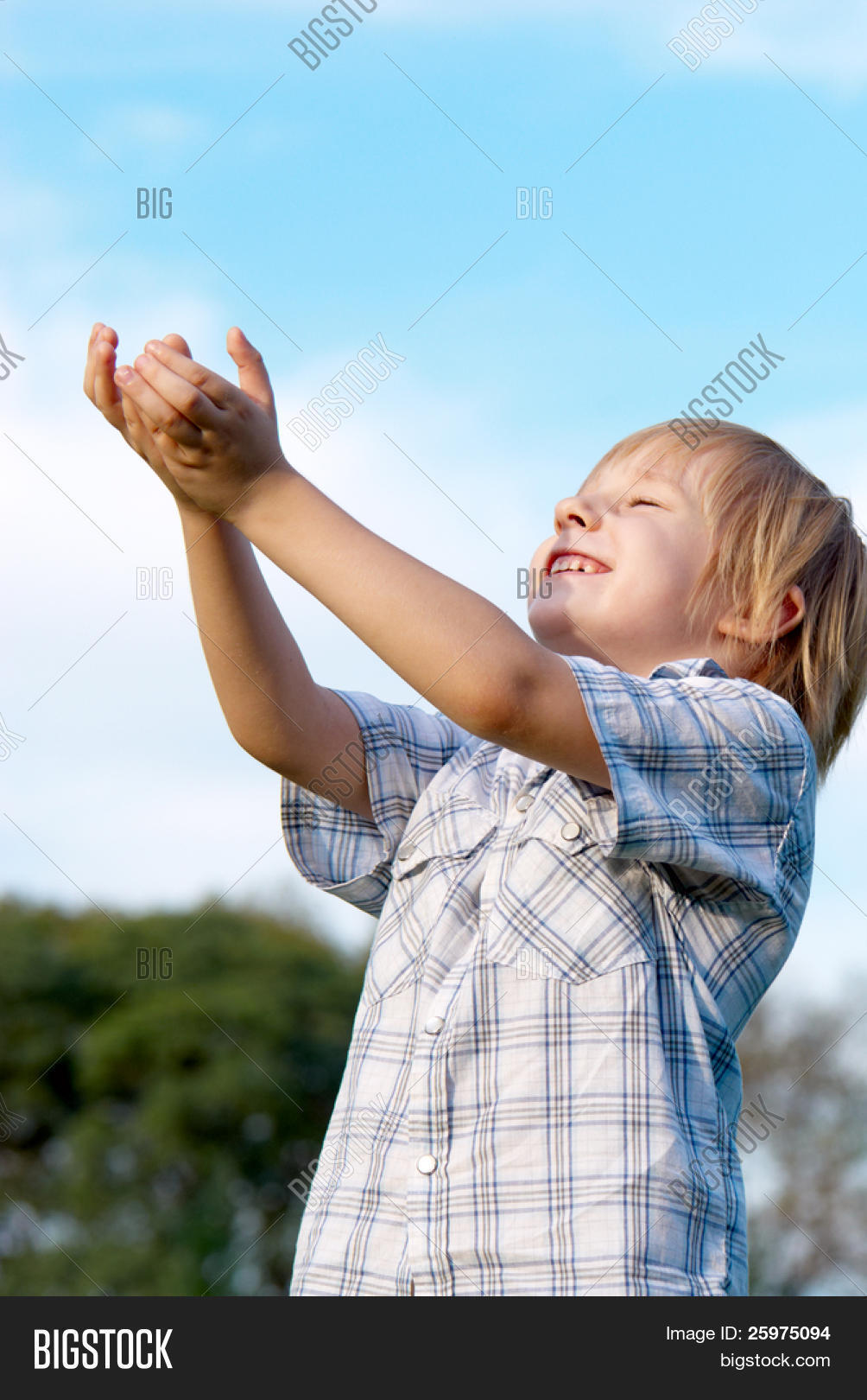 Little Boy Stretched Image & Photo (Free Trial) | Bigstock