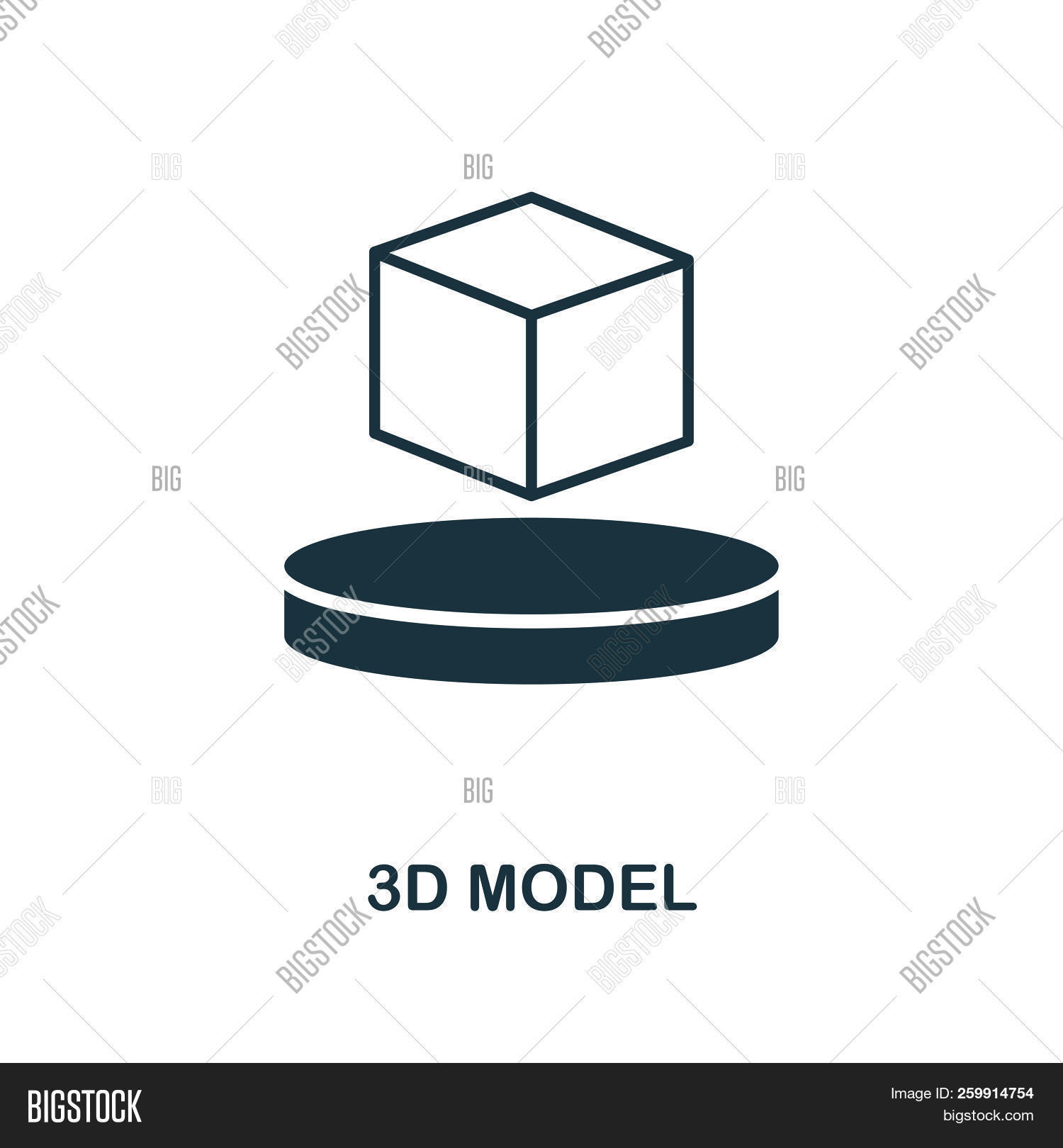3d Model Icon. Image & Photo (Free Trial) | Bigstock