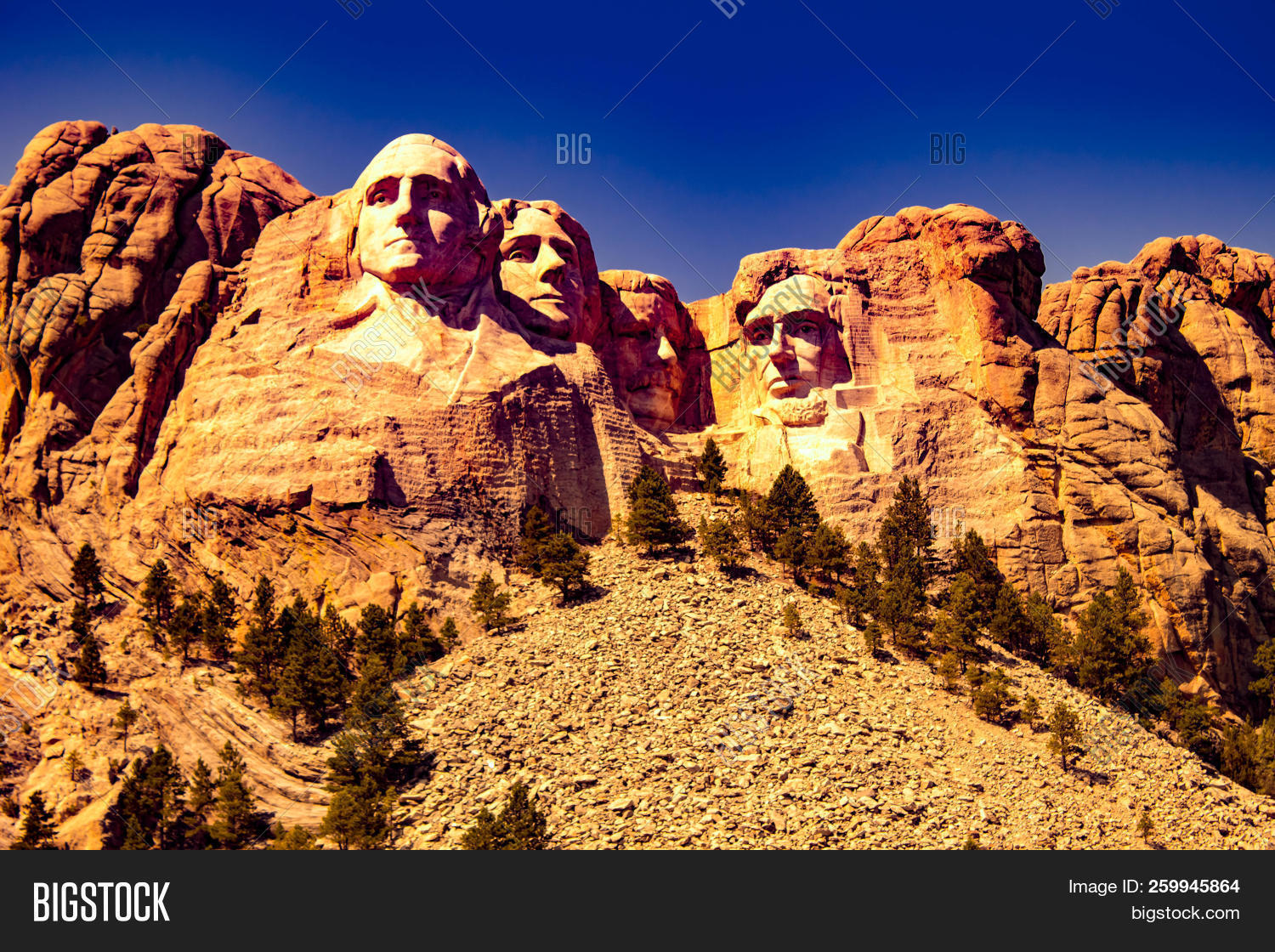 Mount Rushmore Front Image & Photo (Free Trial) | Bigstock