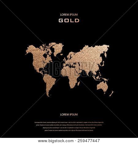 Creative Gold Map Vector & Photo (Free Trial) | Bigstock