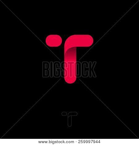 T Letter Red Monogram Vector & Photo (Free Trial) | Bigstock