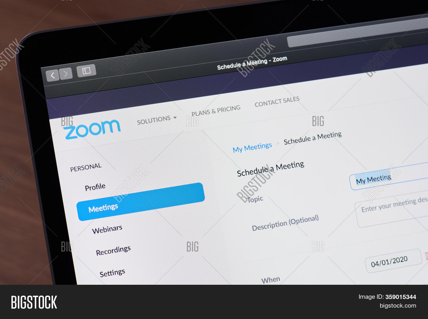Zoom Meeting Page Image & Photo (Free Trial) | Bigstock