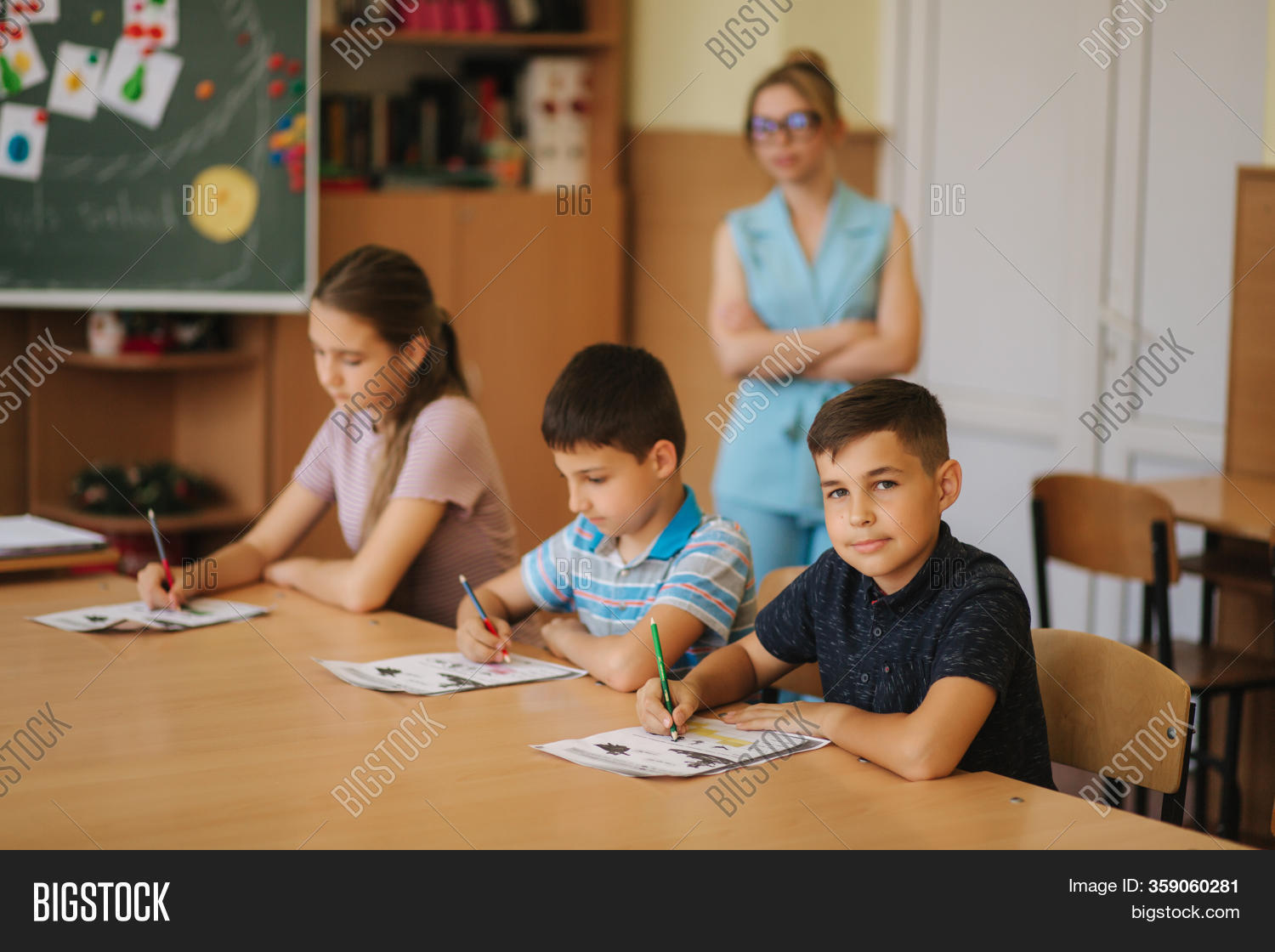 Teacher Helping School Image & Photo (Free Trial) | Bigstock