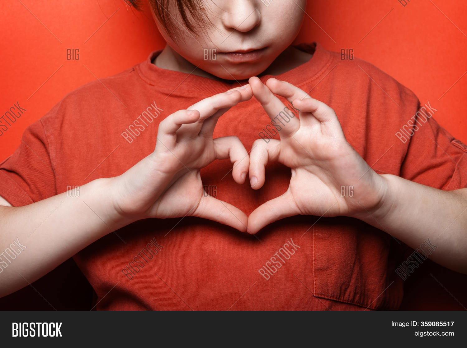 Sad Boy Shows Heart Image & Photo (Free Trial) | Bigstock