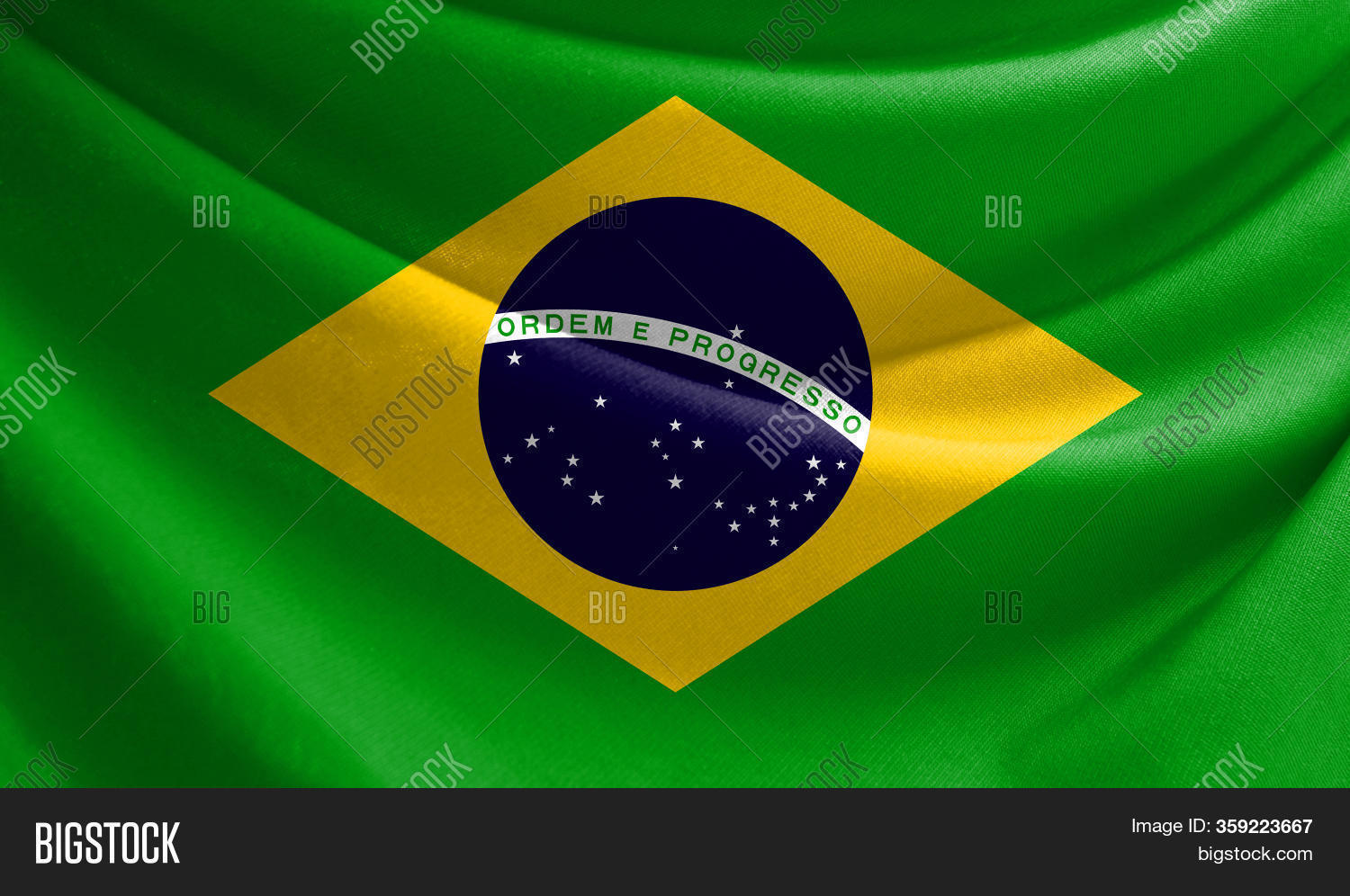 Realistic Flag Brazil Image & Photo (Free Trial) | Bigstock