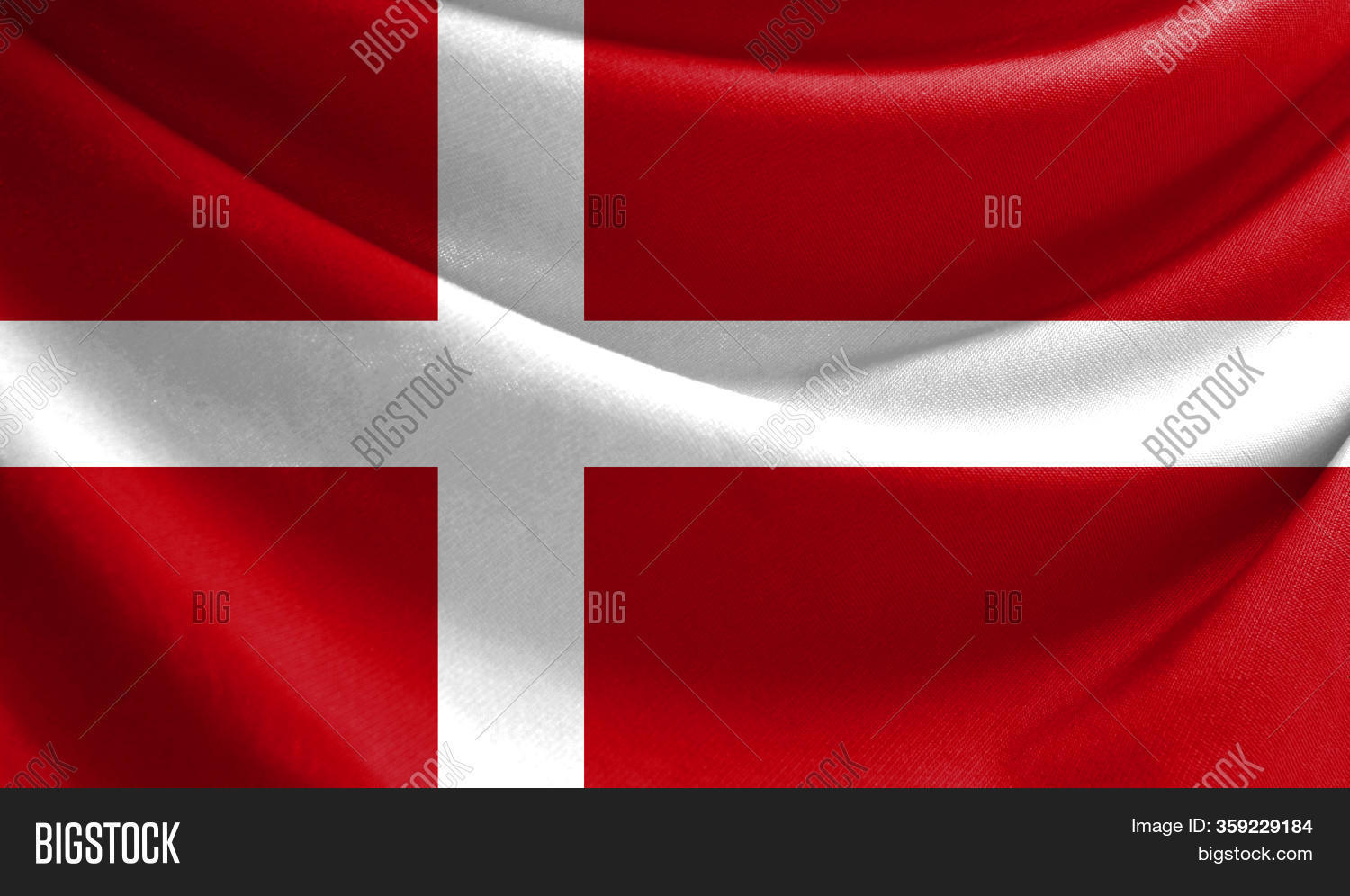 Realistic Flag Denmark Image & Photo (Free Trial) | Bigstock