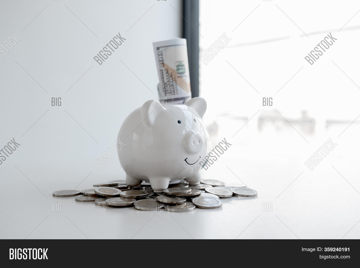 Piggy Bank Coins Bank Image & Photo (Free Trial) | Bigstock
