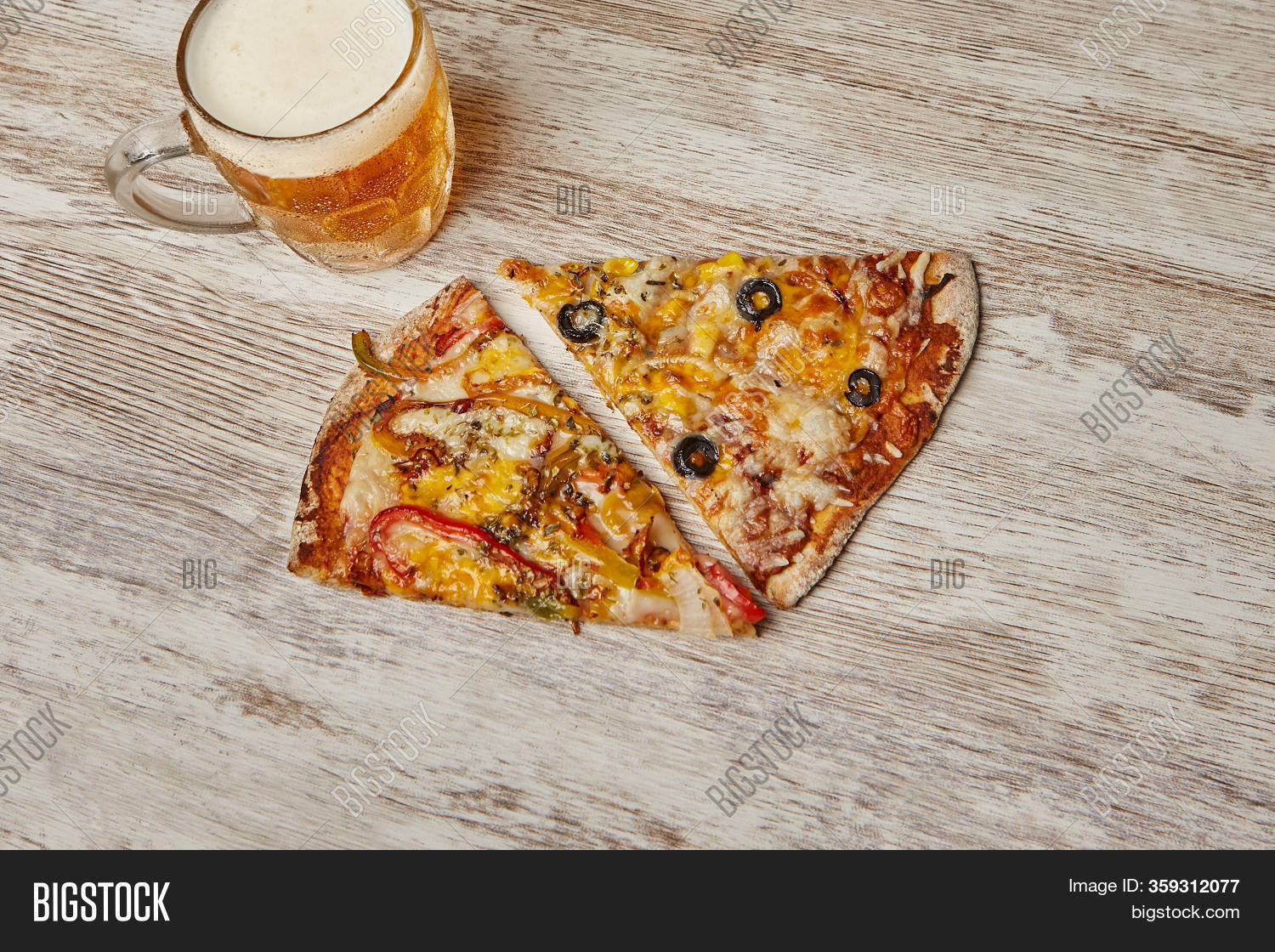 Vegan Pizza Beer On Image & Photo (Free Trial) | Bigstock