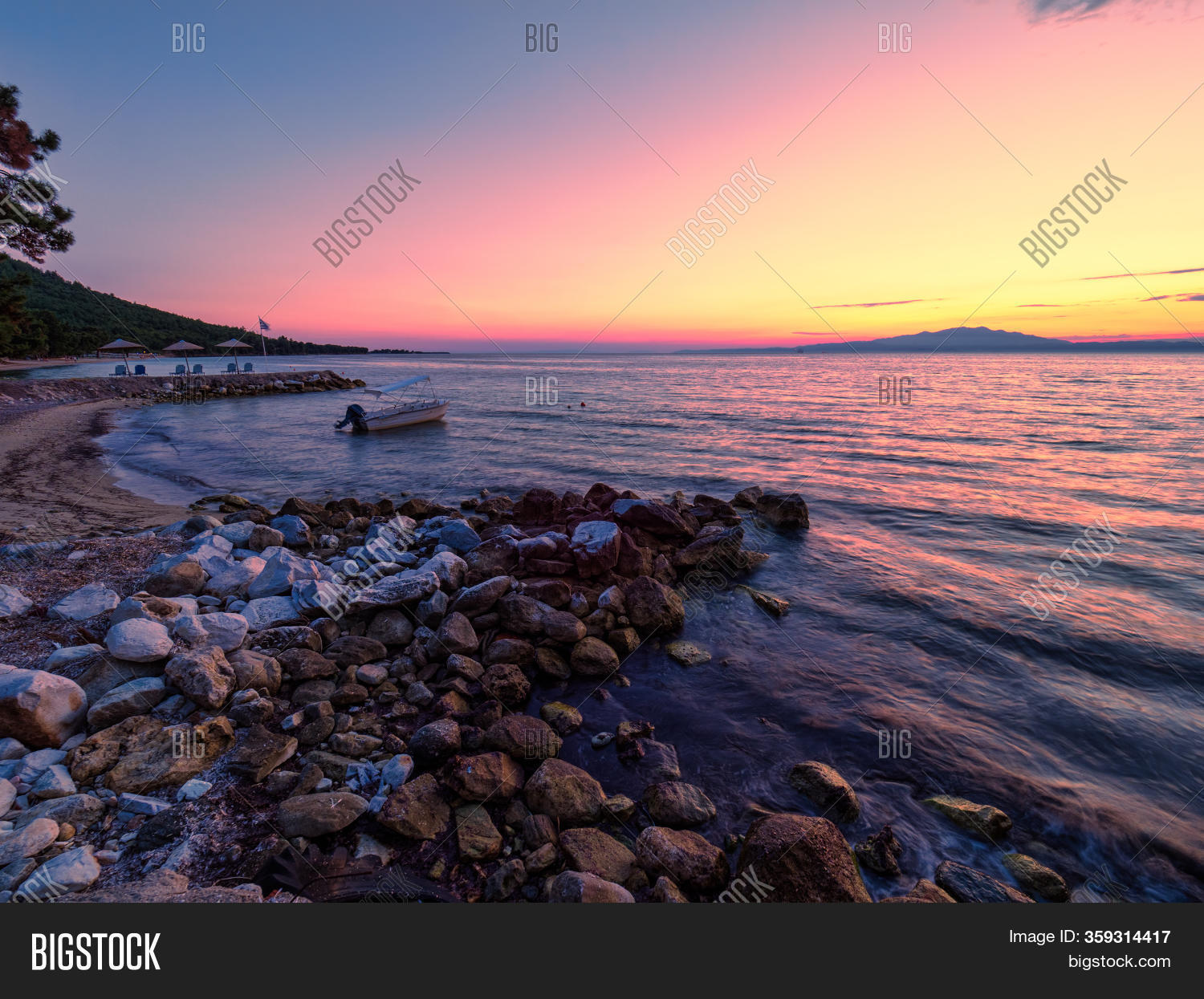 Sunset On Pachis Beach Image & Photo (Free Trial) | Bigstock