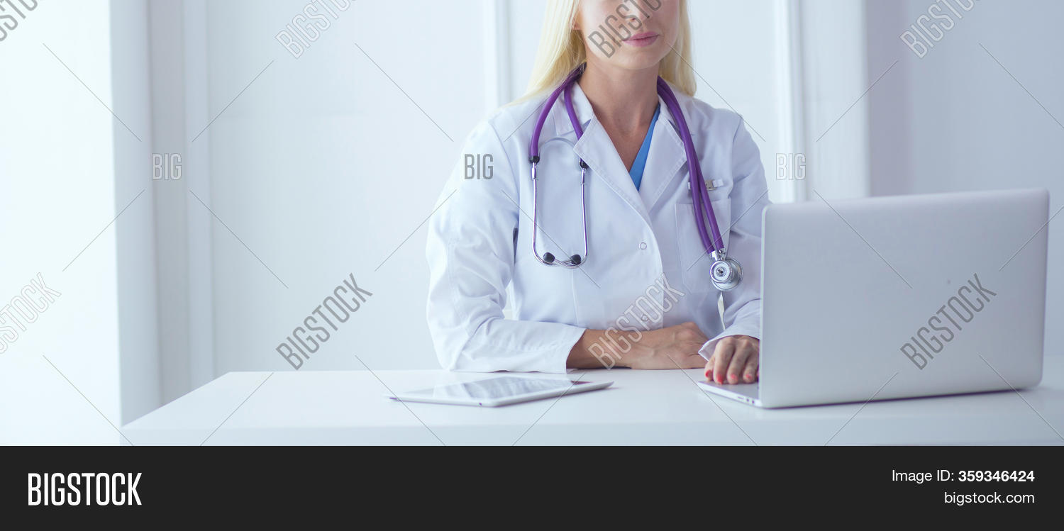 Female Doctor Sitting Image & Photo (Free Trial) | Bigstock