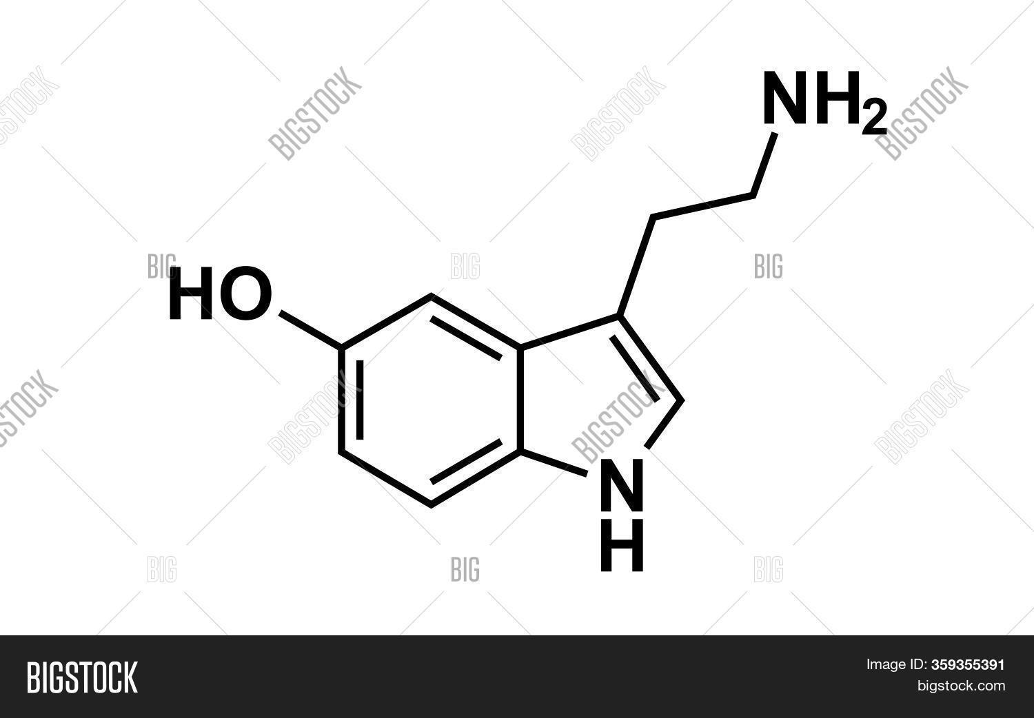 Serotonin Chemical Image & Photo (Free Trial) | Bigstock