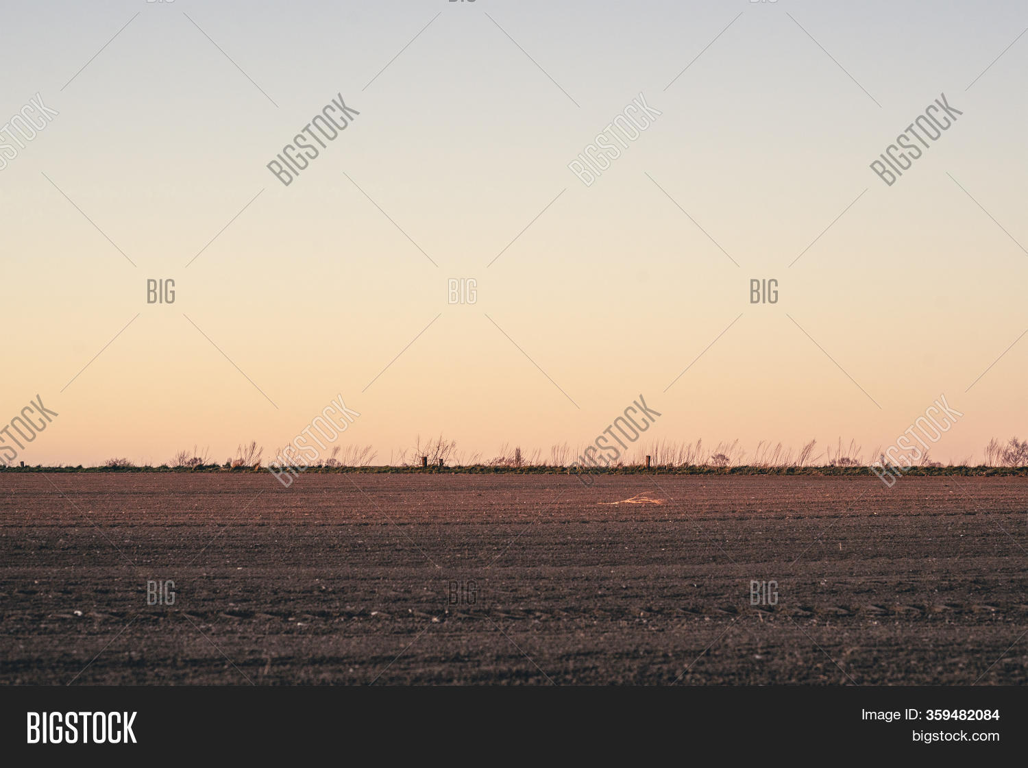 Plowed Field Sunset Image & Photo (Free Trial) | Bigstock