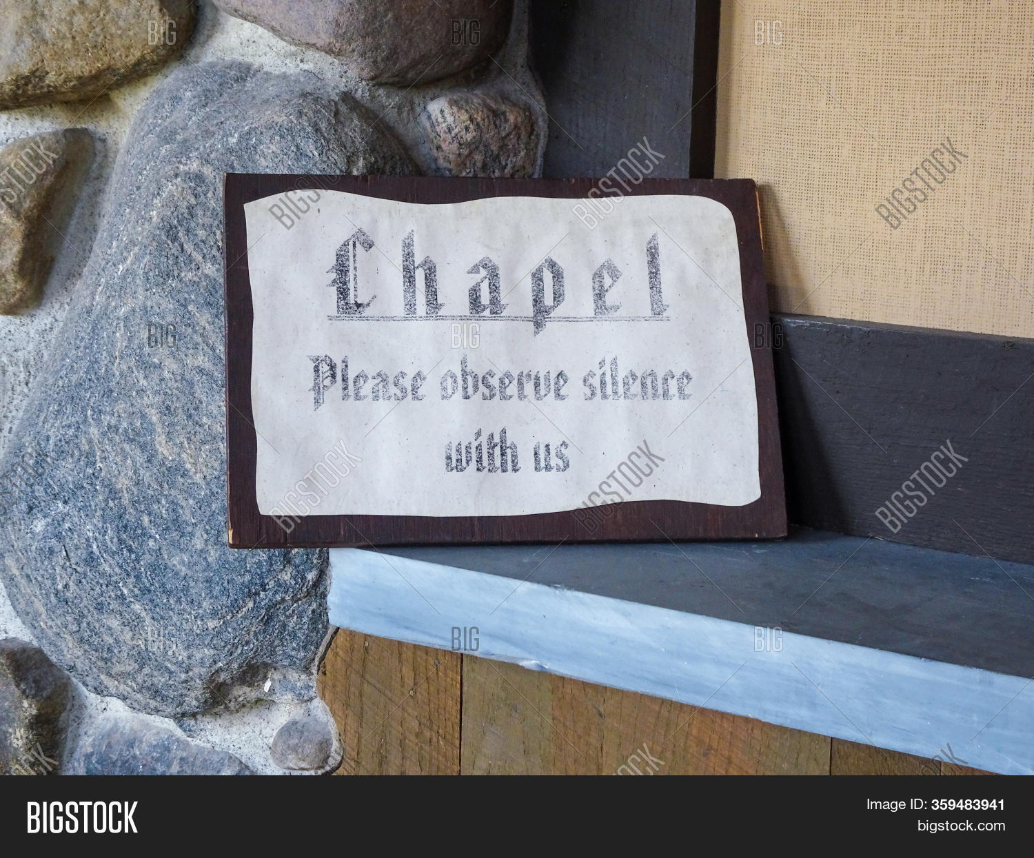 Chapel Please Observe Image & Photo (Free Trial) | Bigstock
